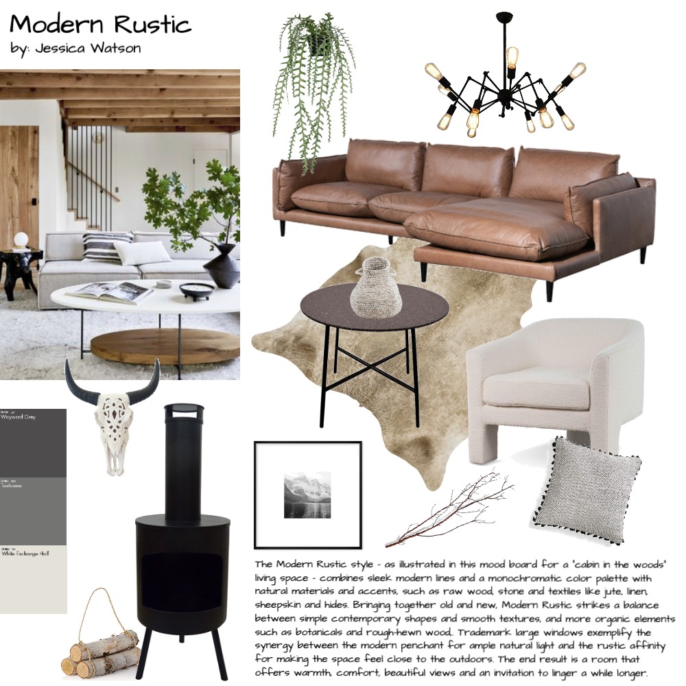 Modern Rustic - Assignment 3 Interior Design Mood Board by jlw240 ...