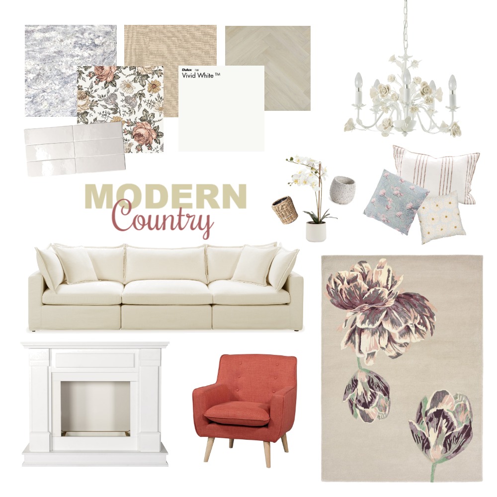 Modern Country Interior Design Mood Board by Studio RK - Style Sourcebook