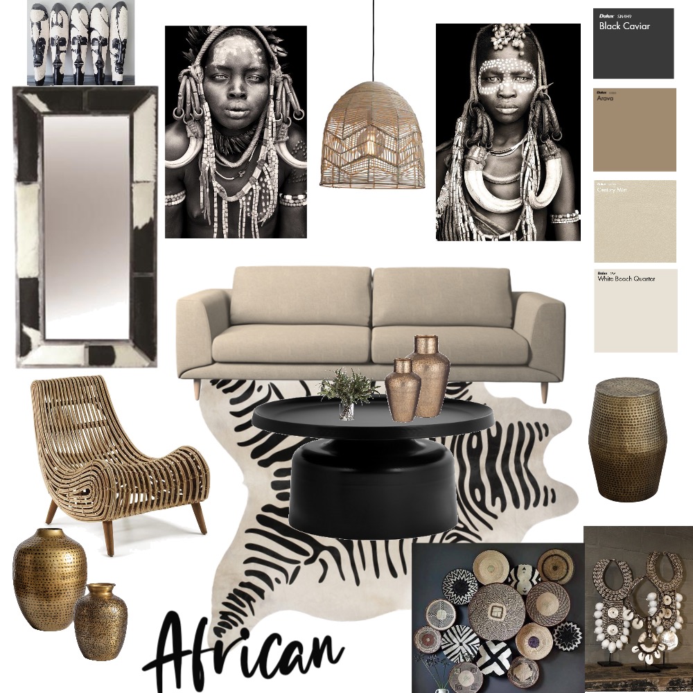 African Style Interior Design Mood Board by Jessyanne99 - Style Sourcebook