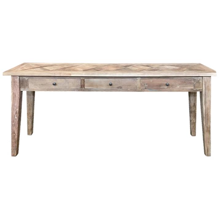 Casablanca Reclaimed Elm Timber Hall Table, 180cm by Montego | Style ...