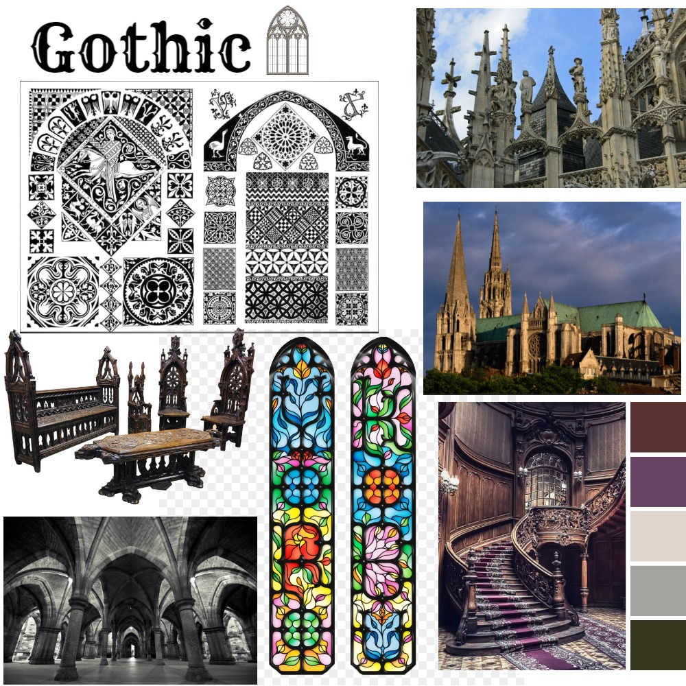 Gothic Interior Design Mood Board by Anastasitri - Style Sourcebook