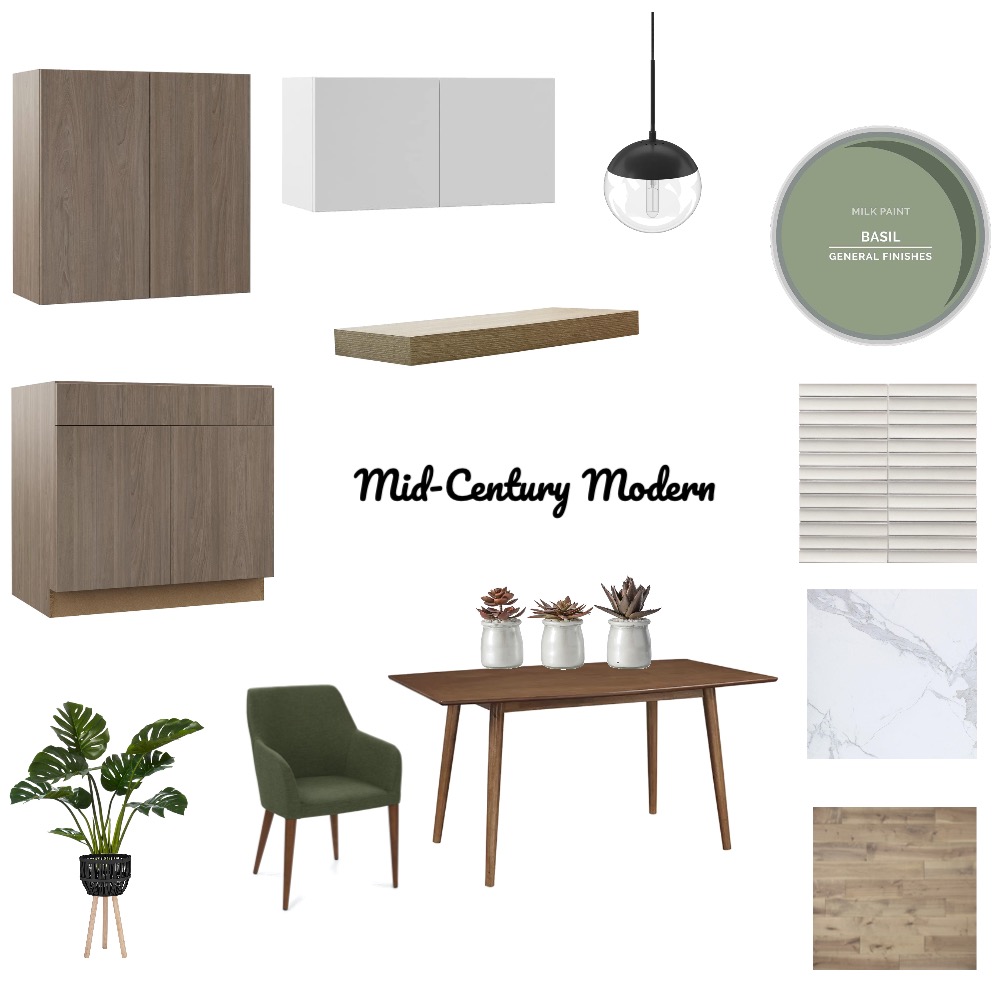 mid century modern kitchen project Interior Design Mood Board by ...