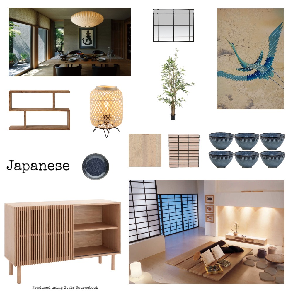 Assignment 3 - Japanese Interior Design Mood Board by Courtney Bell ...