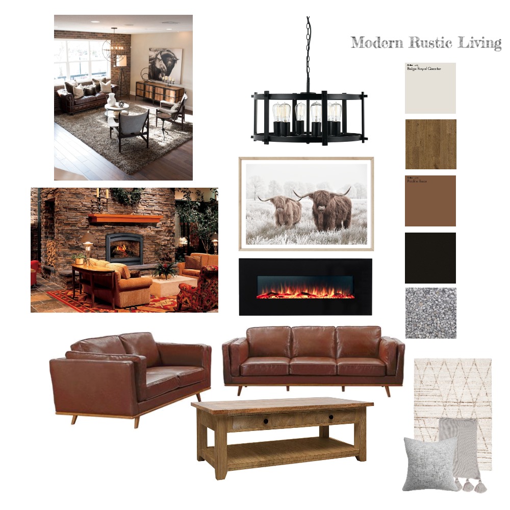 Modern Rustic Living Interior Design Mood Board by Andrew Grieveson ...