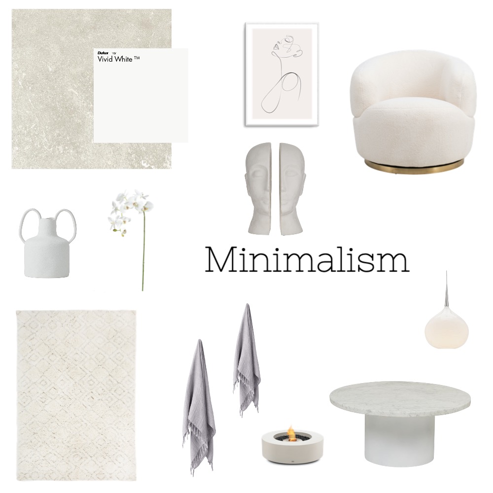 Minimalism Interior Design Mood Board by Terrena Rowan - Style Sourcebook