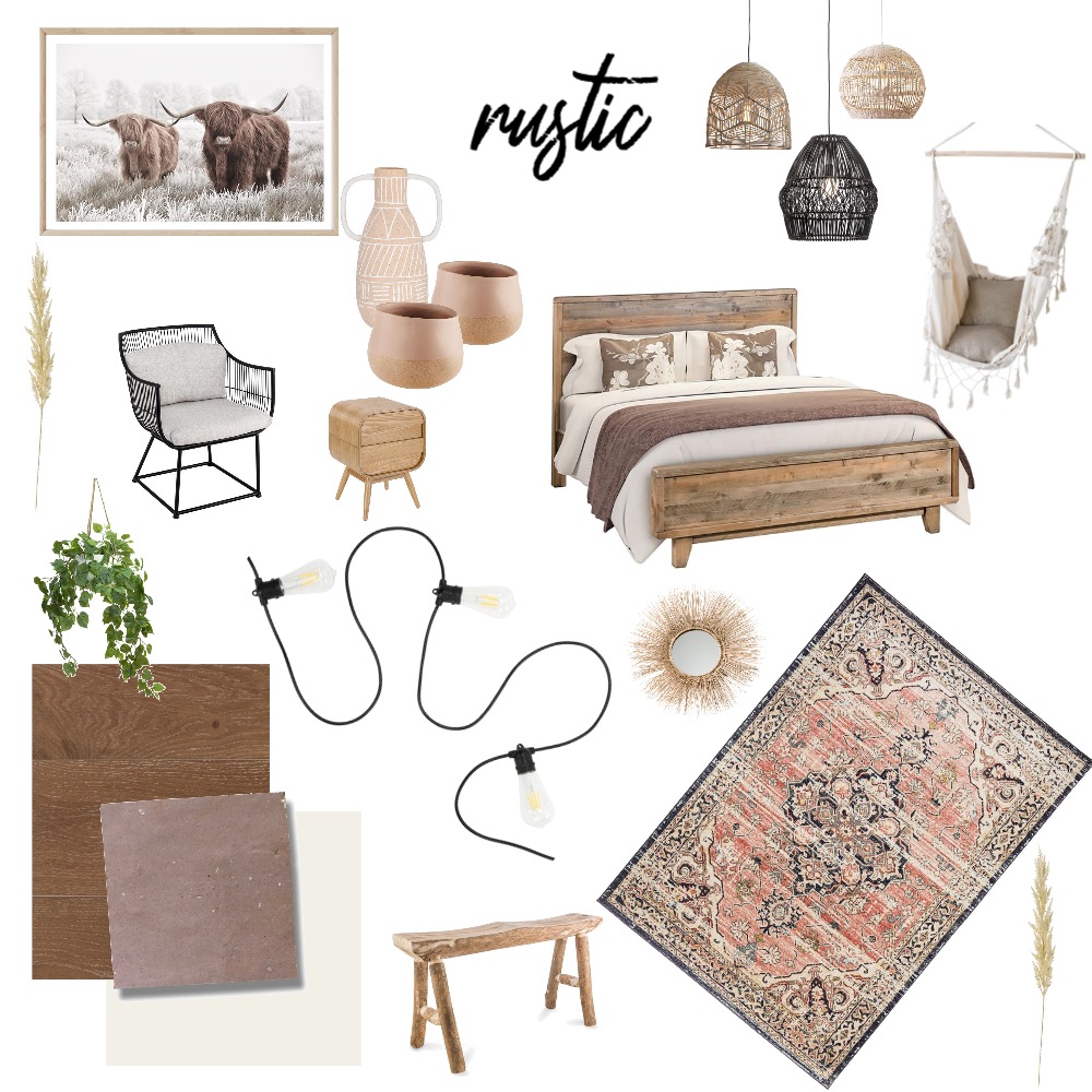 Rustic Interior Design Mood Board by sydneyb30 - Style Sourcebook