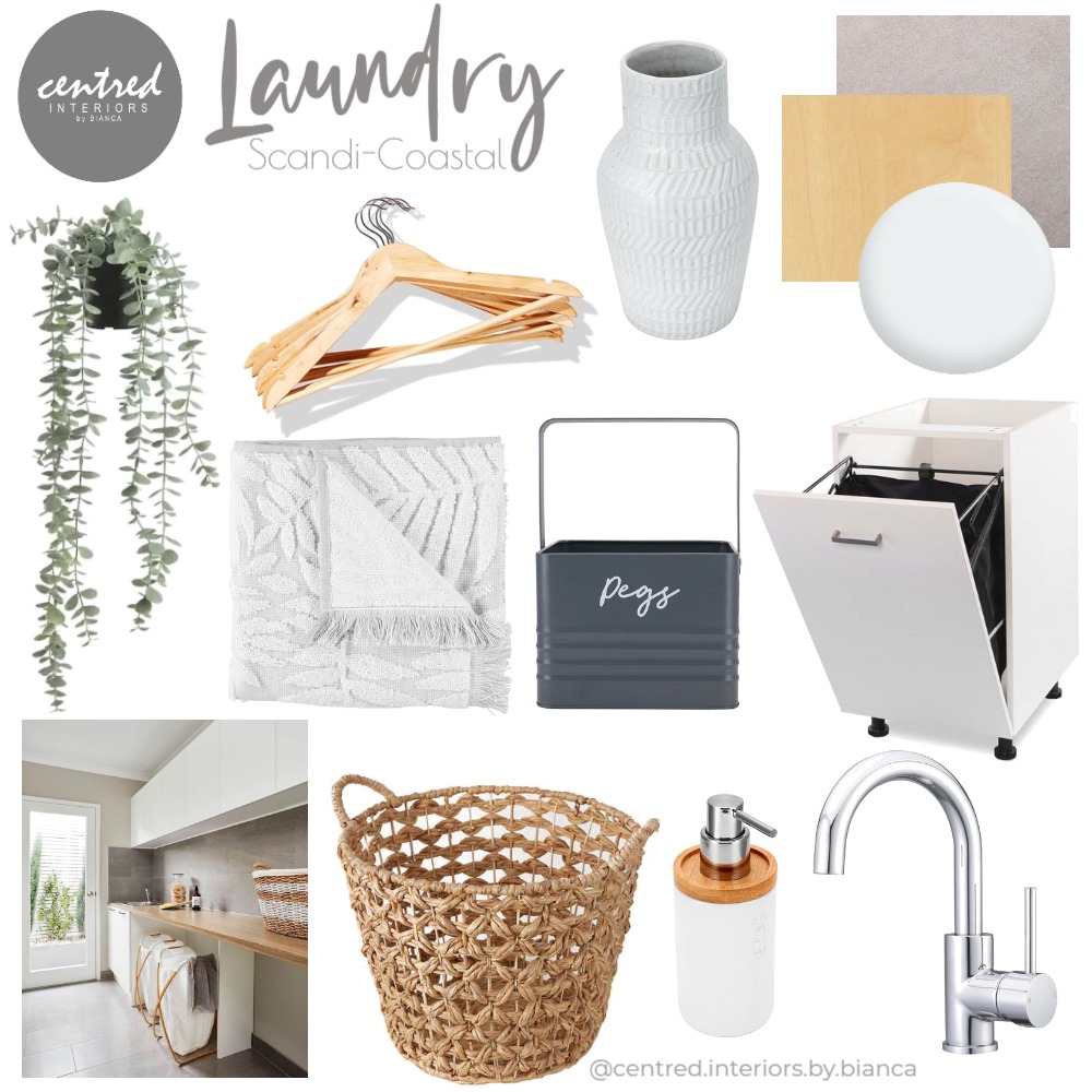 Laundry - Scandi Coastal Interior Design Mood Board by Centred ...