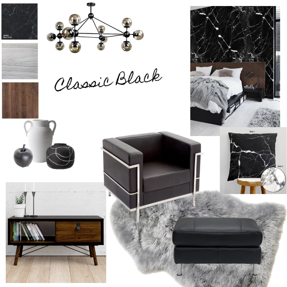 Classic Blacks Interior Design Mood Board by Emma Louise Interior ...