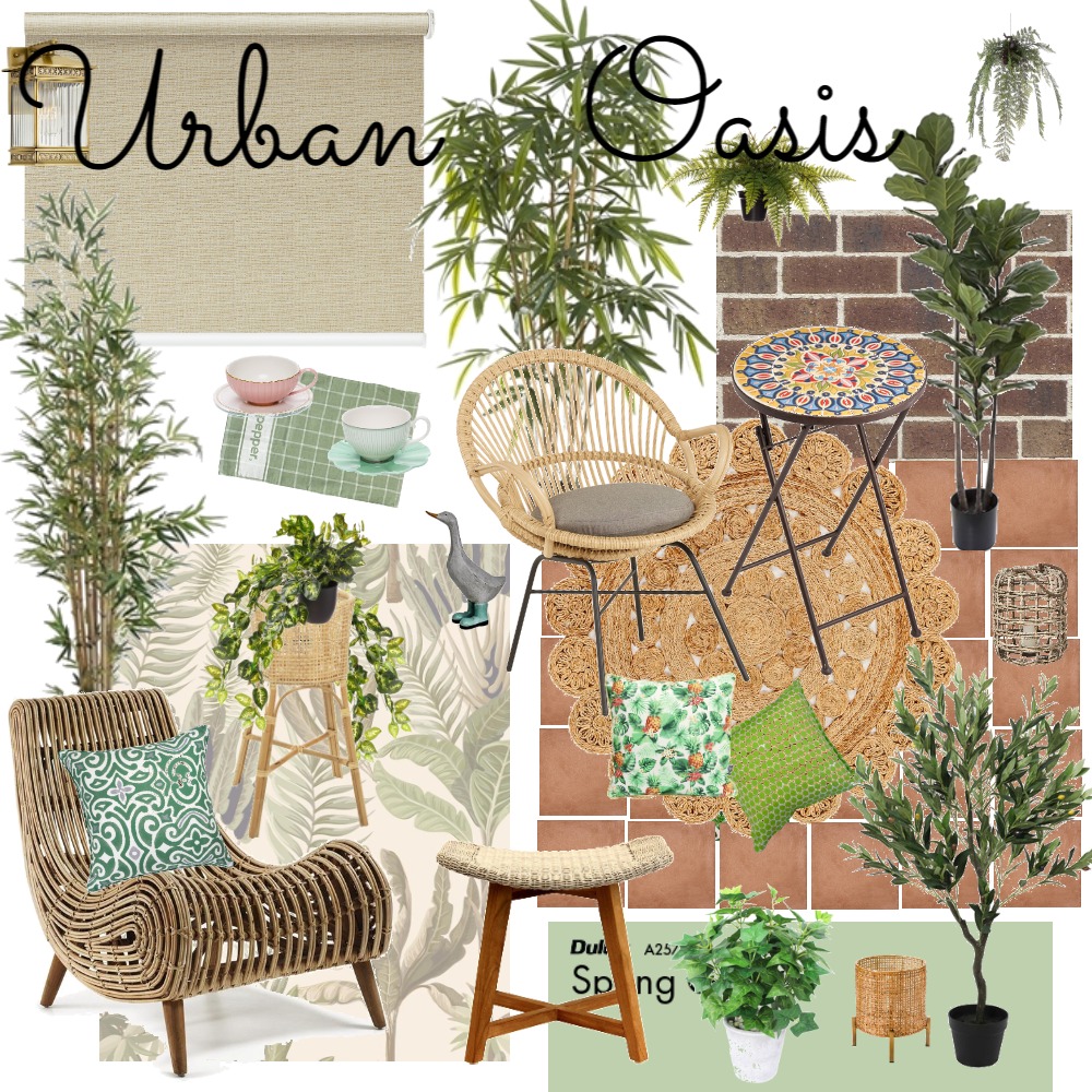 Balcony - Urban Oasis Interior Design Mood Board by SVETLANA OWALA ...