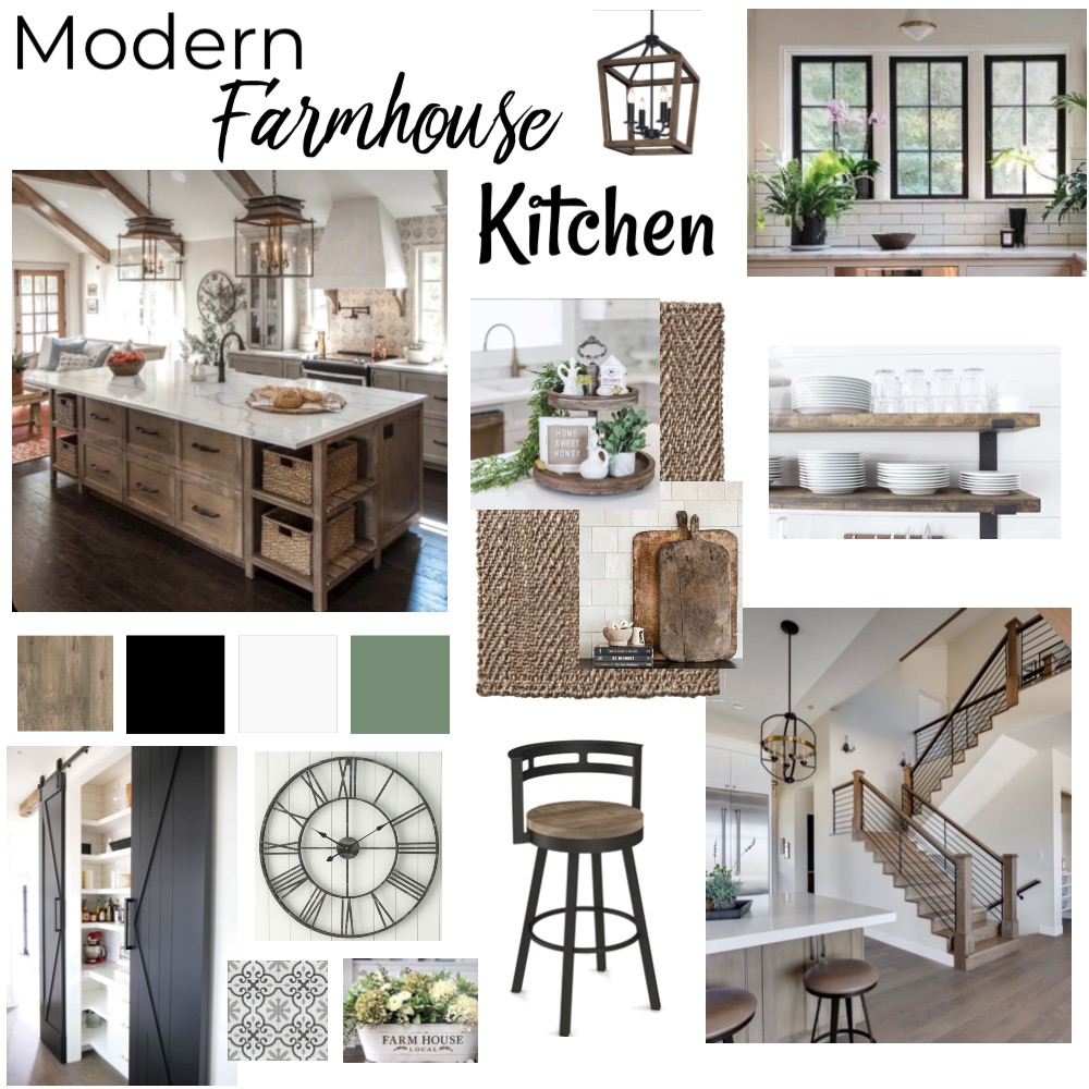 Modern Farmhouse Kitchen Interior Design Mood Board by Michellenash ...