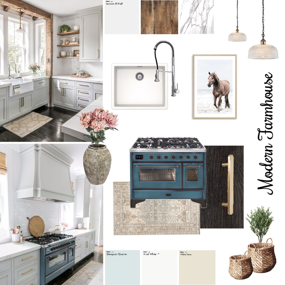 Modern Farmhouse Kitchen Interior Design Mood Board by rachellee81 ...