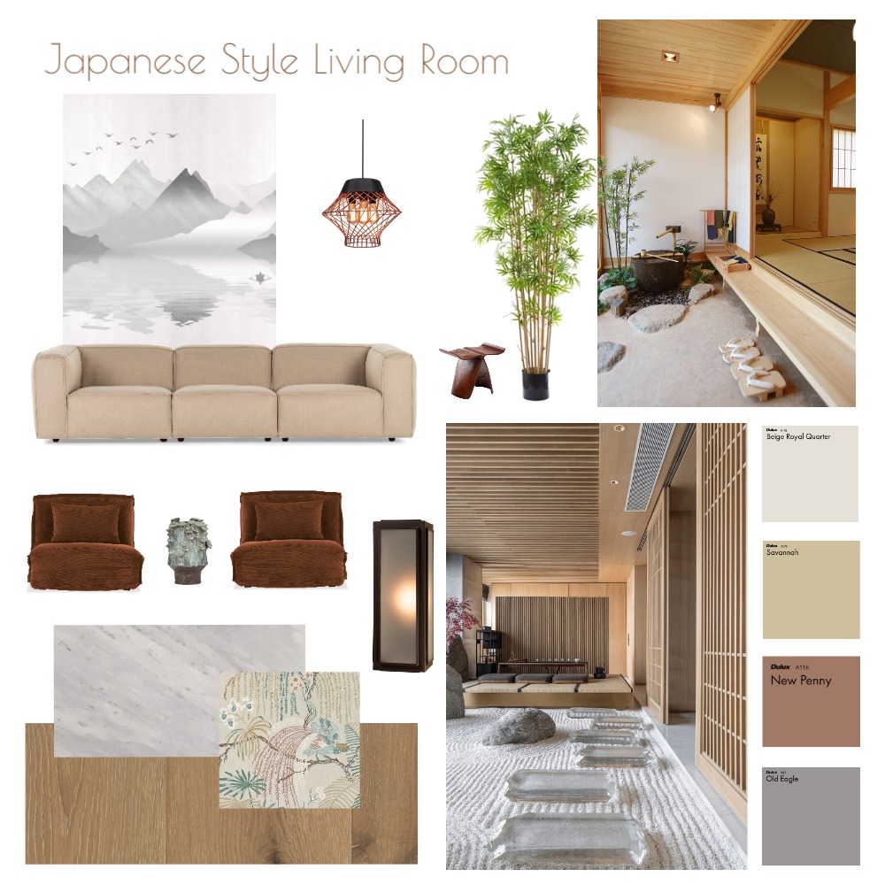 Japanese Mood Board Interior Design Mood Board by AutumnDesign22 ...