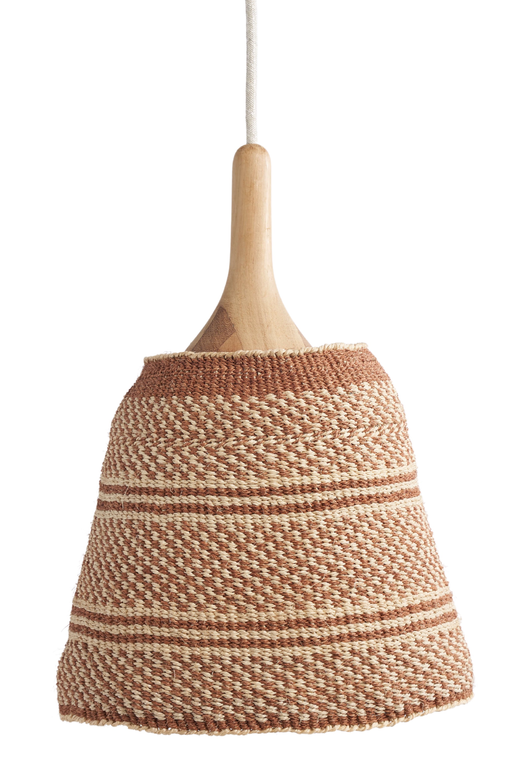 Handwoven Pendant Light - Caramel Collection, Small by Her Hands ...