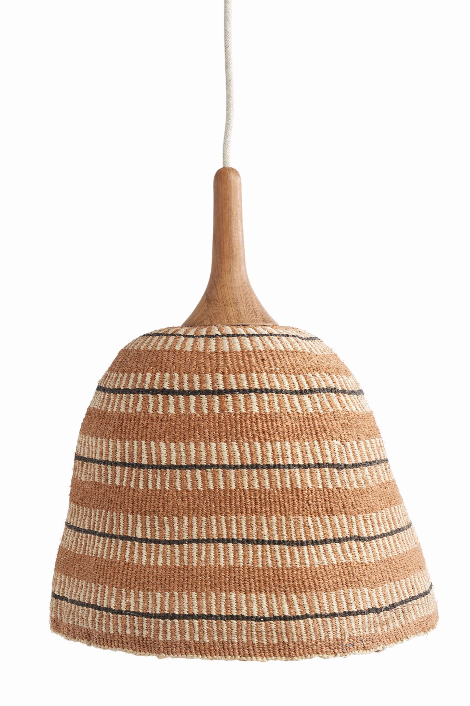 Handwoven Pendant Light - Nomadic Collection, Large by Her Hands ...