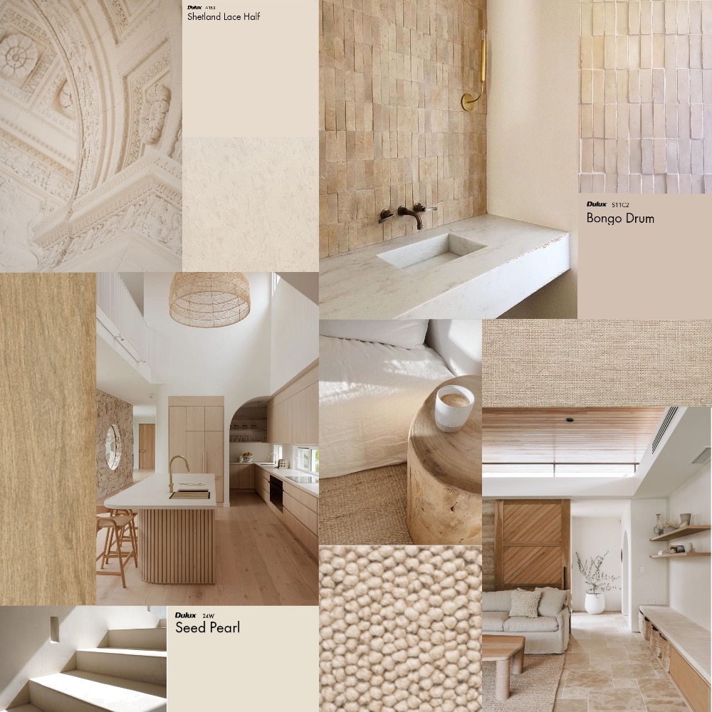 Calmness of beige Interior Design Mood Board by Csermak Debora | Style ...