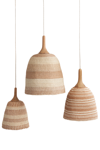 Handwoven Pendant Light - Coastal Collection by Her Hands - Style ...