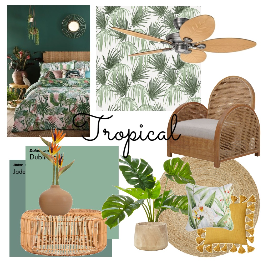 Tropical Interior Design Mood Board by Karlee Odwyer - Style Sourcebook