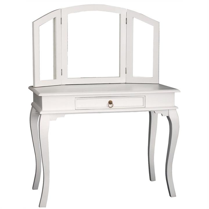 Queen Ann Mahogany Timber Dressing Table, White by Centrum Furniture ...