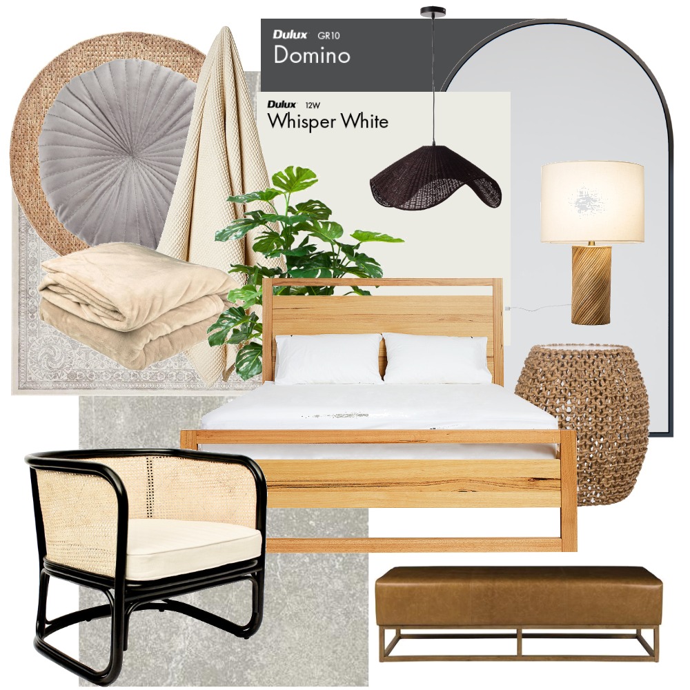 Natural Contemporary Mood board Competition Bedroom 1 Interior Design ...