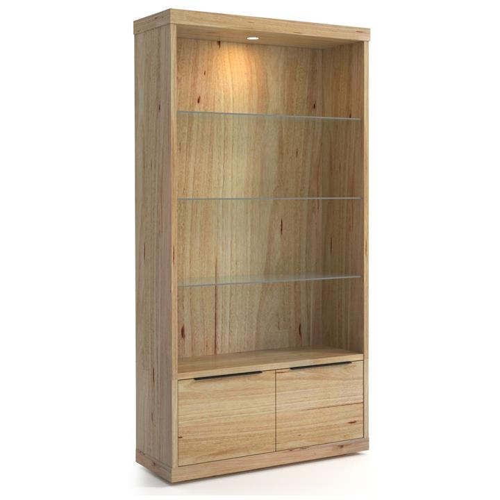 Nuoro Messmate Timber Display Cabinet, Double by Manor Pacific - Style ...