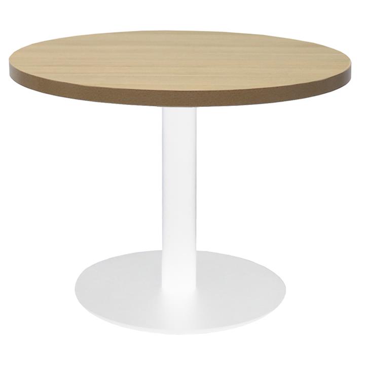 Estilo Round Coffee Table, 60cm, Oak / White by Rapidline - Style ...