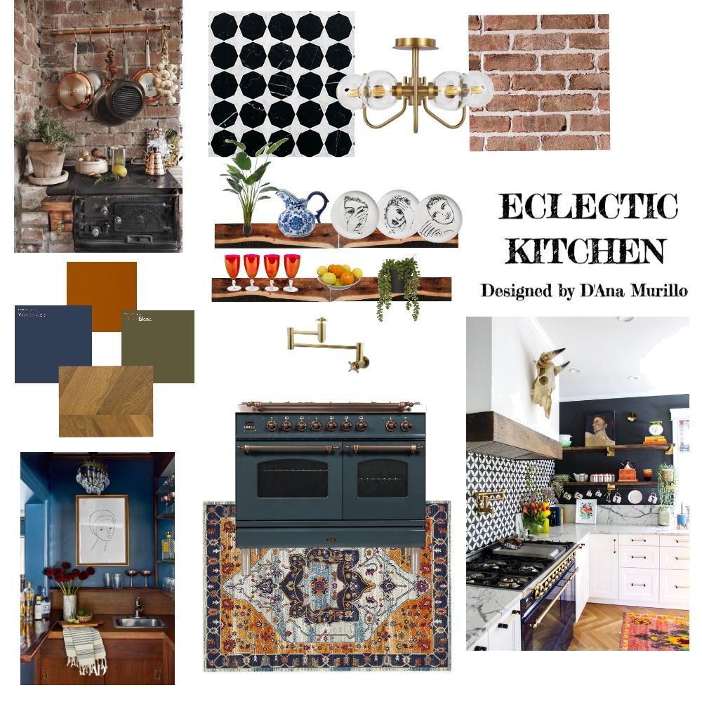 Vintage eclectic kitchen Interior Design Mood Board by murillo.dana ...
