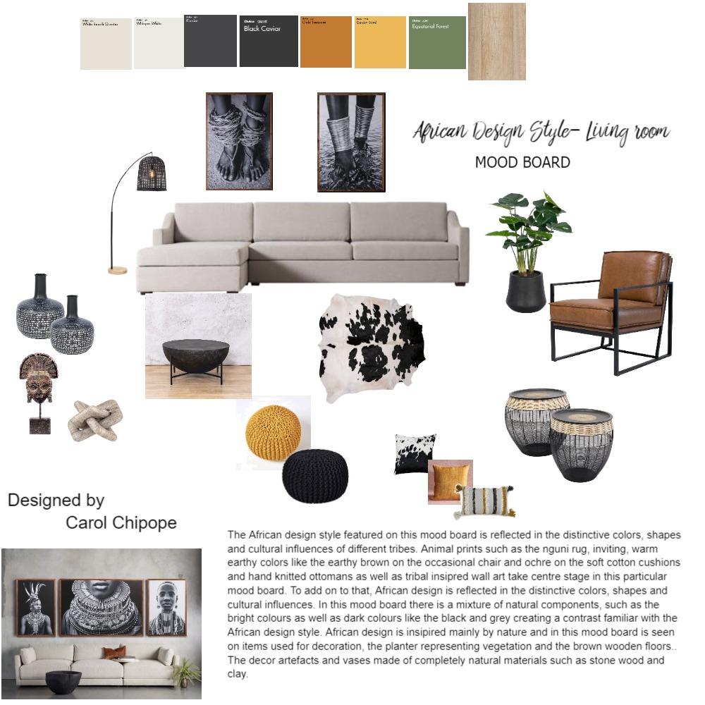 African mood board Interior Design Mood Board by CarolC - Style Sourcebook