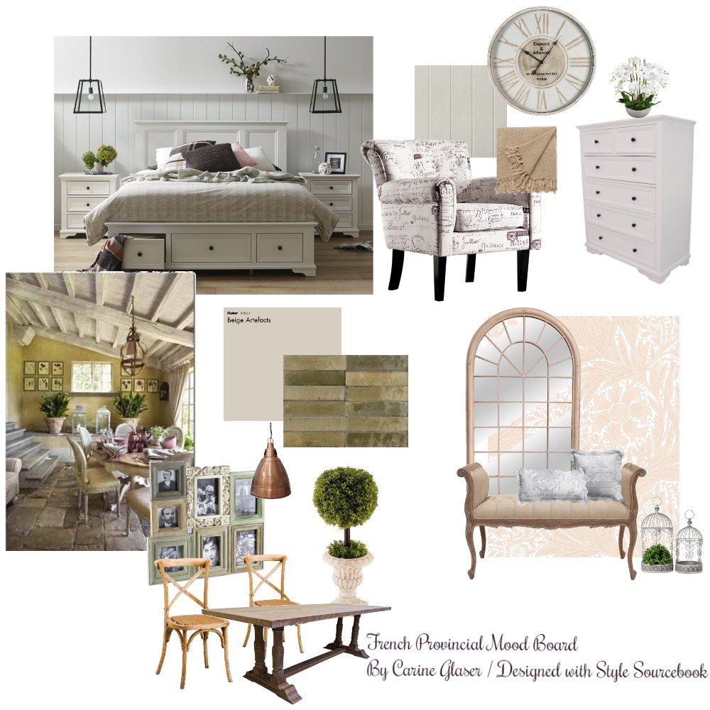 French Provincial Mood Board Interior Design Mood Board by Carine ...