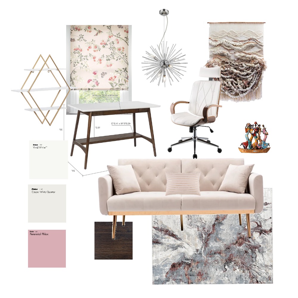 Study/guest room Interior Design Mood Board by Andrea Design - Style ...