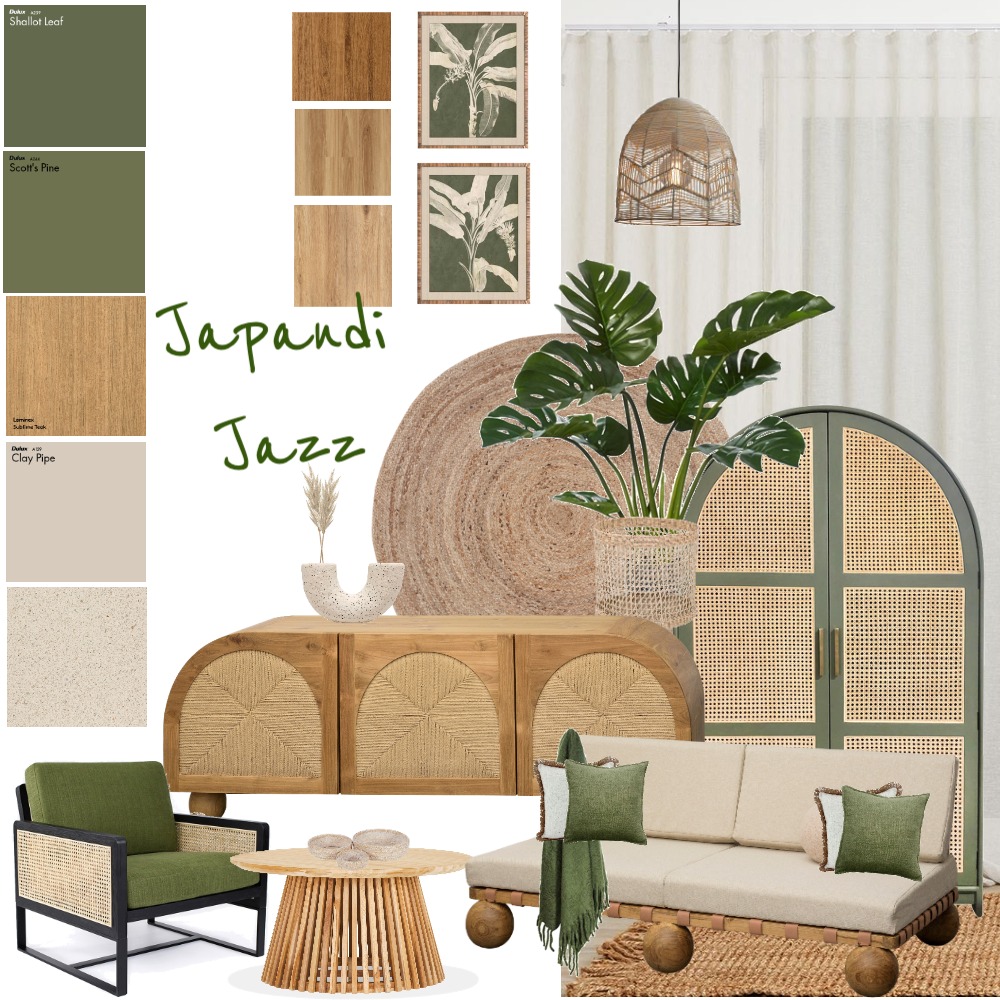 Japandi Jazz Interior Design Mood Board by Nicole Beavis - Style Sourcebook