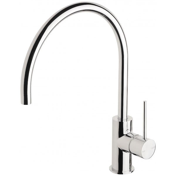 Phoenix Vivid Slimline Side Lever Sink Mixer 220mm Gooseneck-Chrome by ...