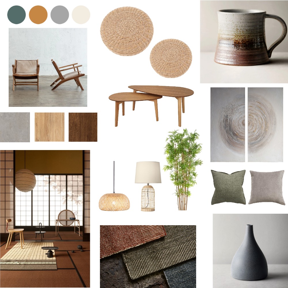 Japanese mood board Interior Design Mood Board by Minami Yokokawa ...
