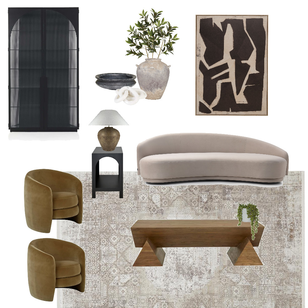 Transitional modern living room Interior Design Mood Board by Airey ...