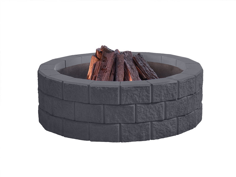 Bribie Fire Pit - Charcoal by Austral Masonry - Style Sourcebook