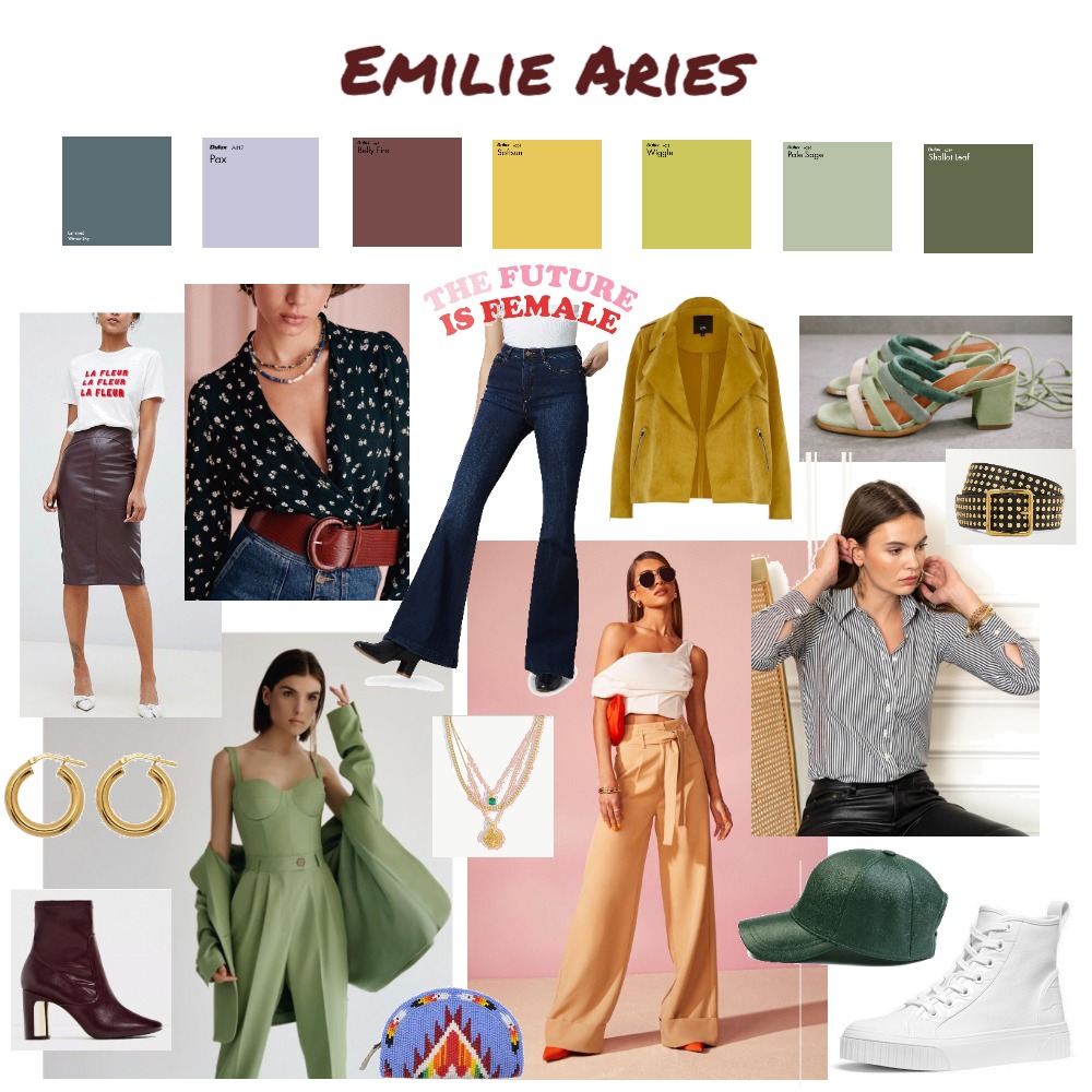 Emilie Aries Style + Branding Board Interior Design Mood Board by ...