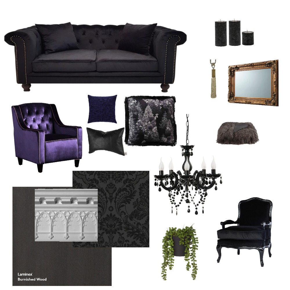 Gothic Interior Design Mood Board by Elishia - Style Sourcebook