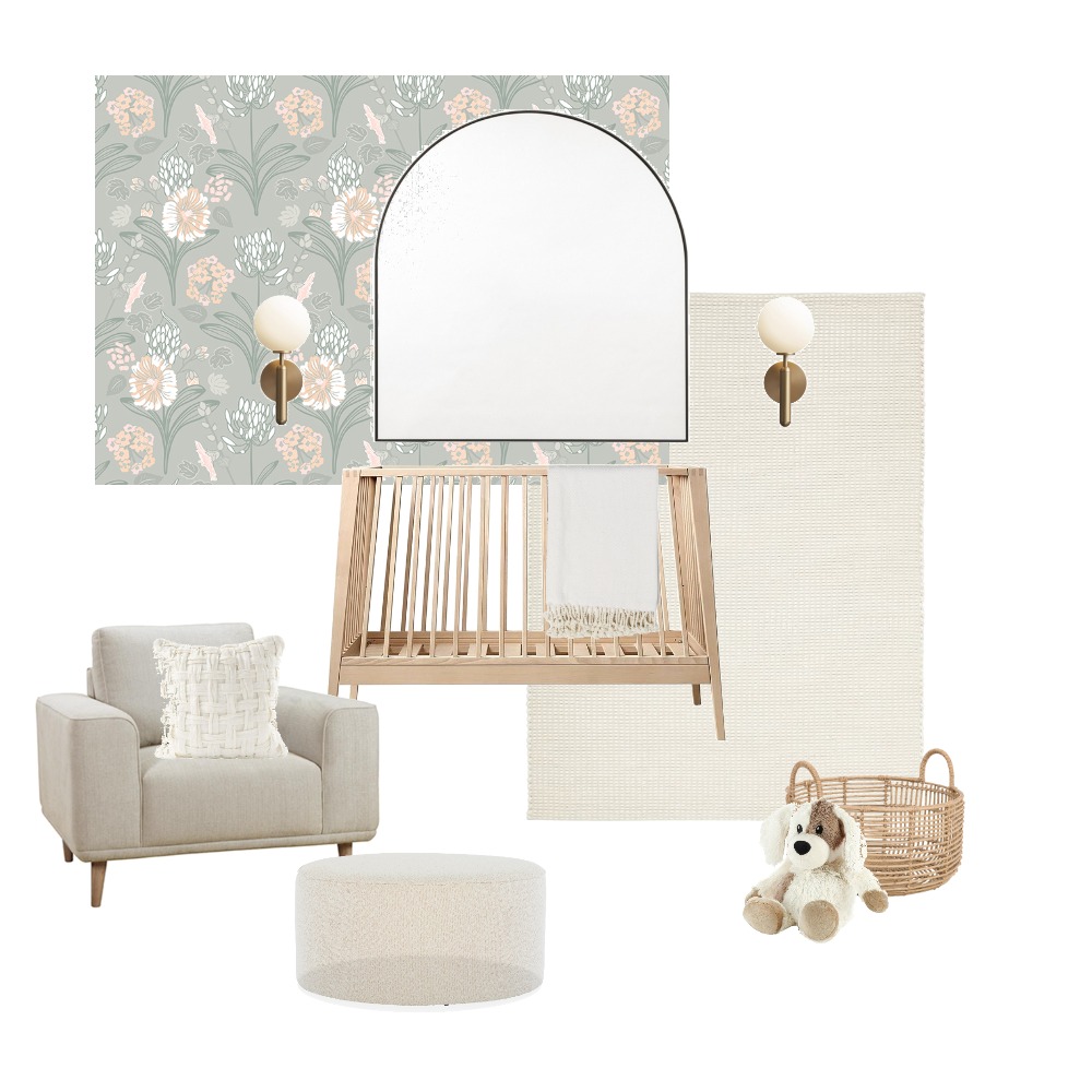 Airy transitional style nursery Interior Design Mood Board by CC ...