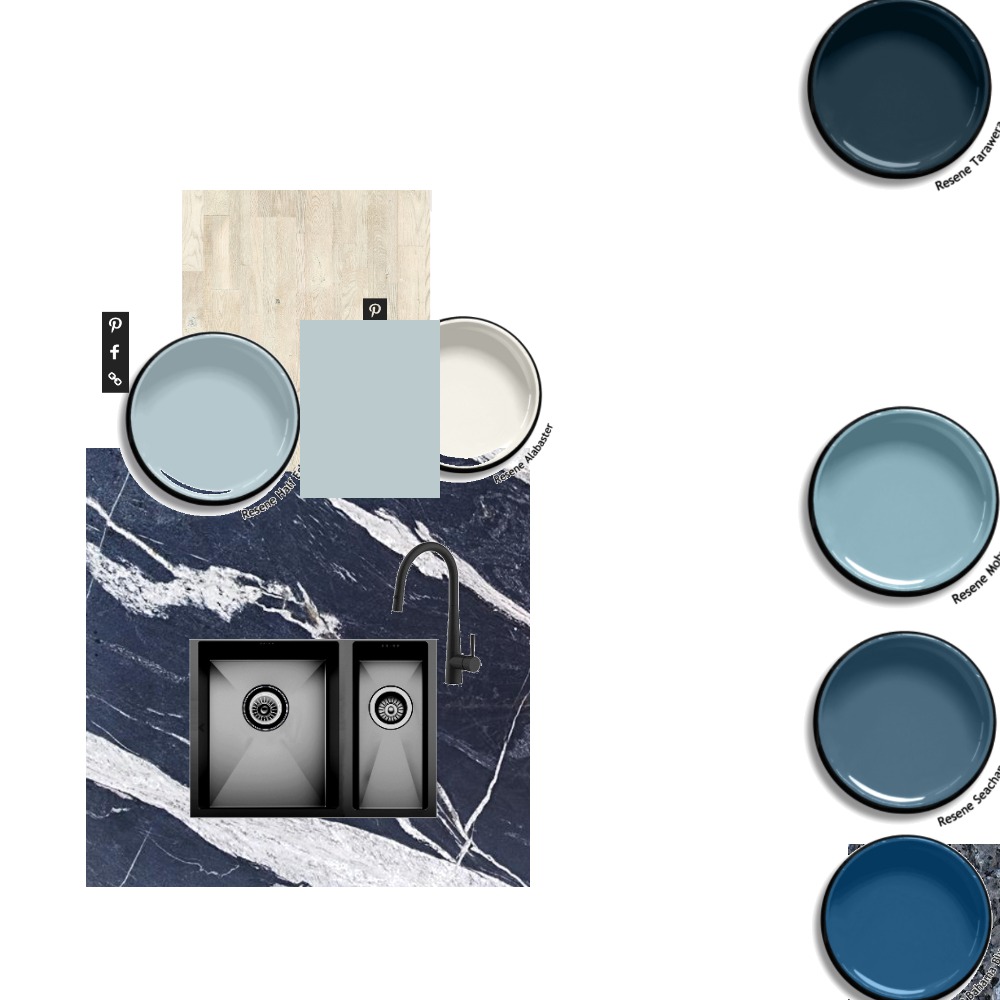 monochromatic blue Interior Design Mood Board by bre.tunnicliffe ...