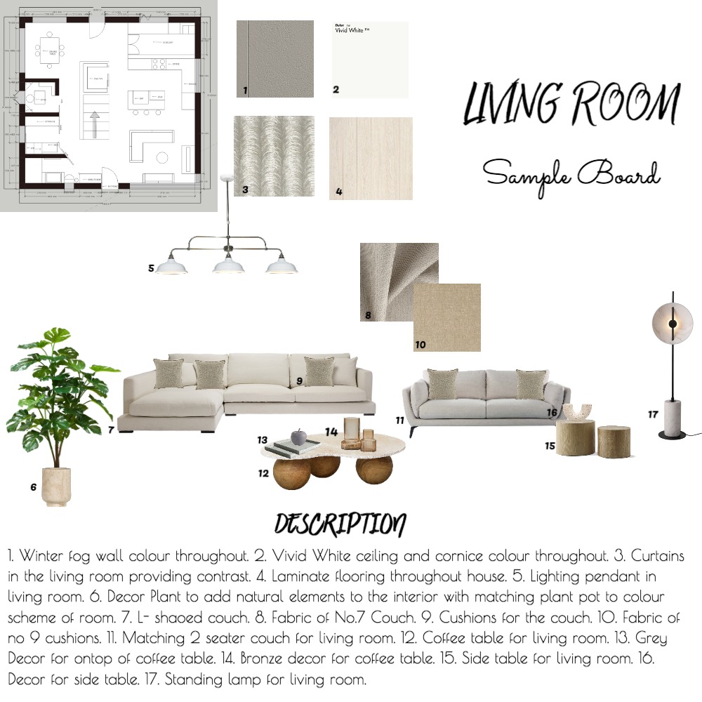 LIVING ROOM SAMPLE BOARD Interior Design Mood Board by Trinity.Brennan ...