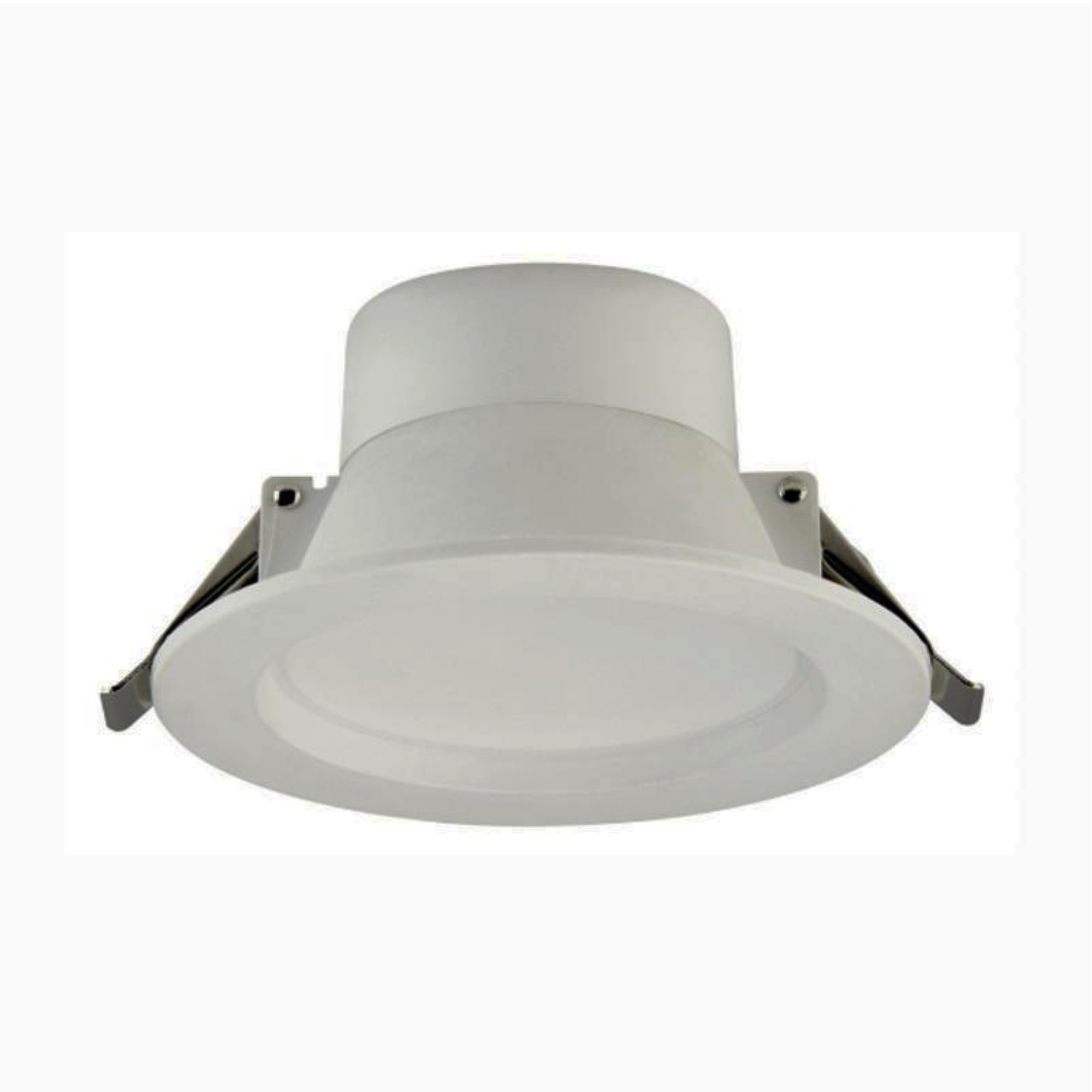 Atom 8W Recessed IP44 LED Tri-Colour Dimmable Fixed Downlight White by ...