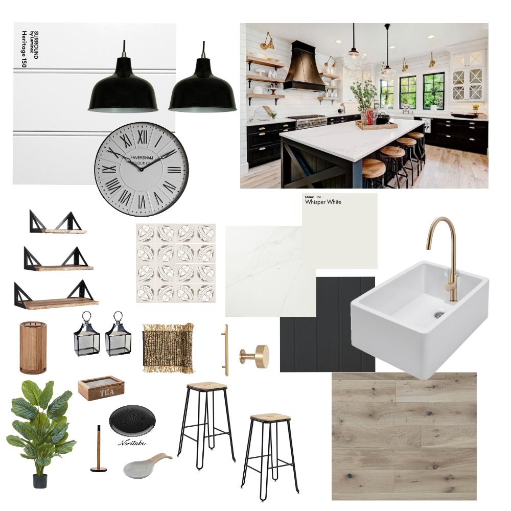 Modern Farmhouse_Module 3 Interior Design Mood Board by sarahlamas ...