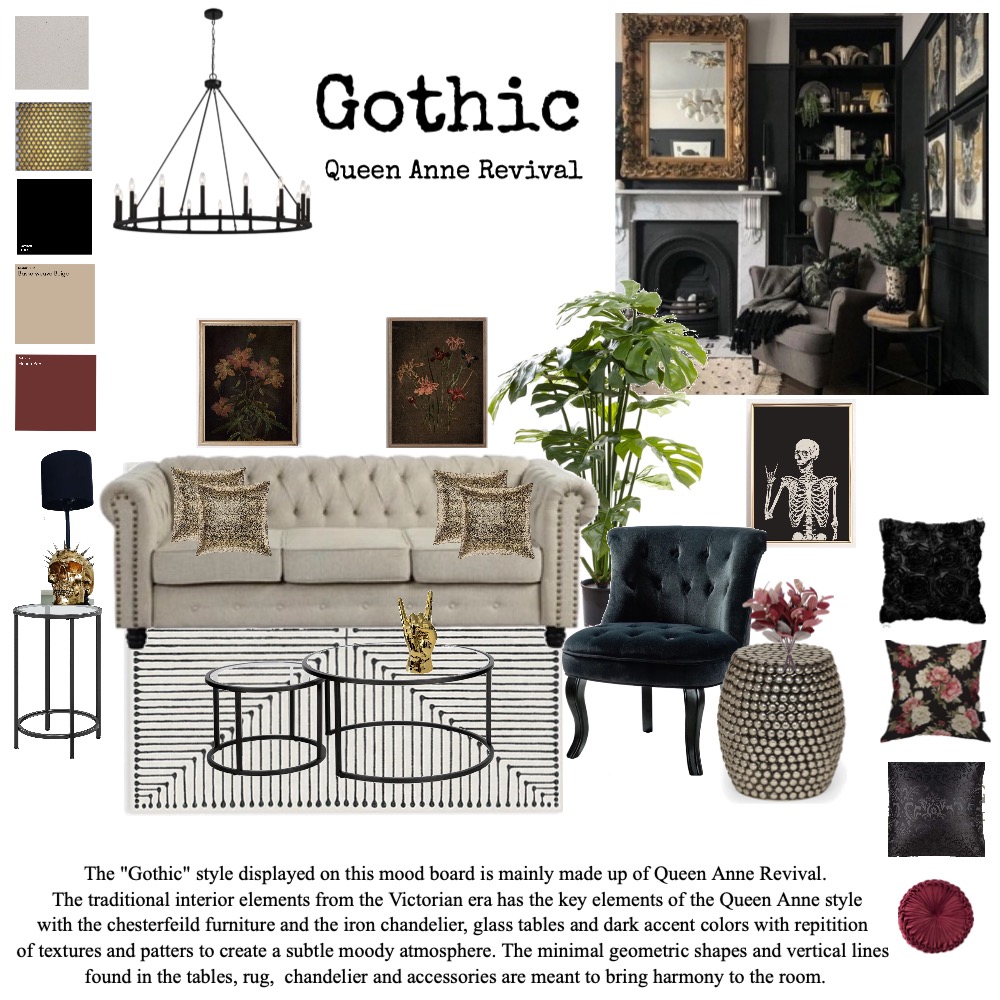 Goth Mood Board Interior Design Mood Board by heath2003 - Style Sourcebook