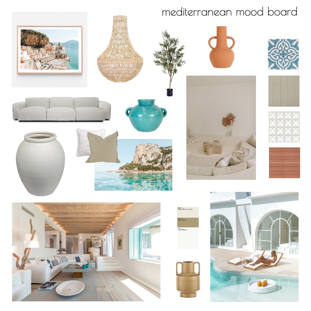 Mediterranean Mood Board Interior Design Mood Board by Jo23 - Style ...