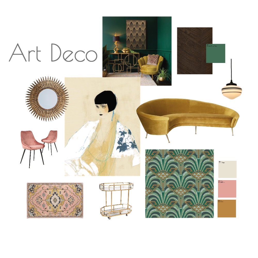Art Deco Interior Design Mood Board by Karli Scott - Style Sourcebook