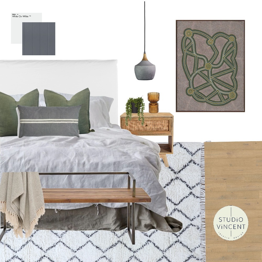 Cozy Bedroom 2 Aboriginal Art Interior Design Mood Board by Studio ...