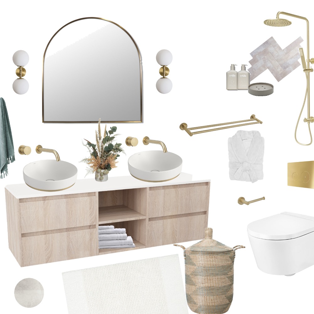 Rosie's Bathroom Sample Board Interior Design Mood Board by AJ Lawson ...