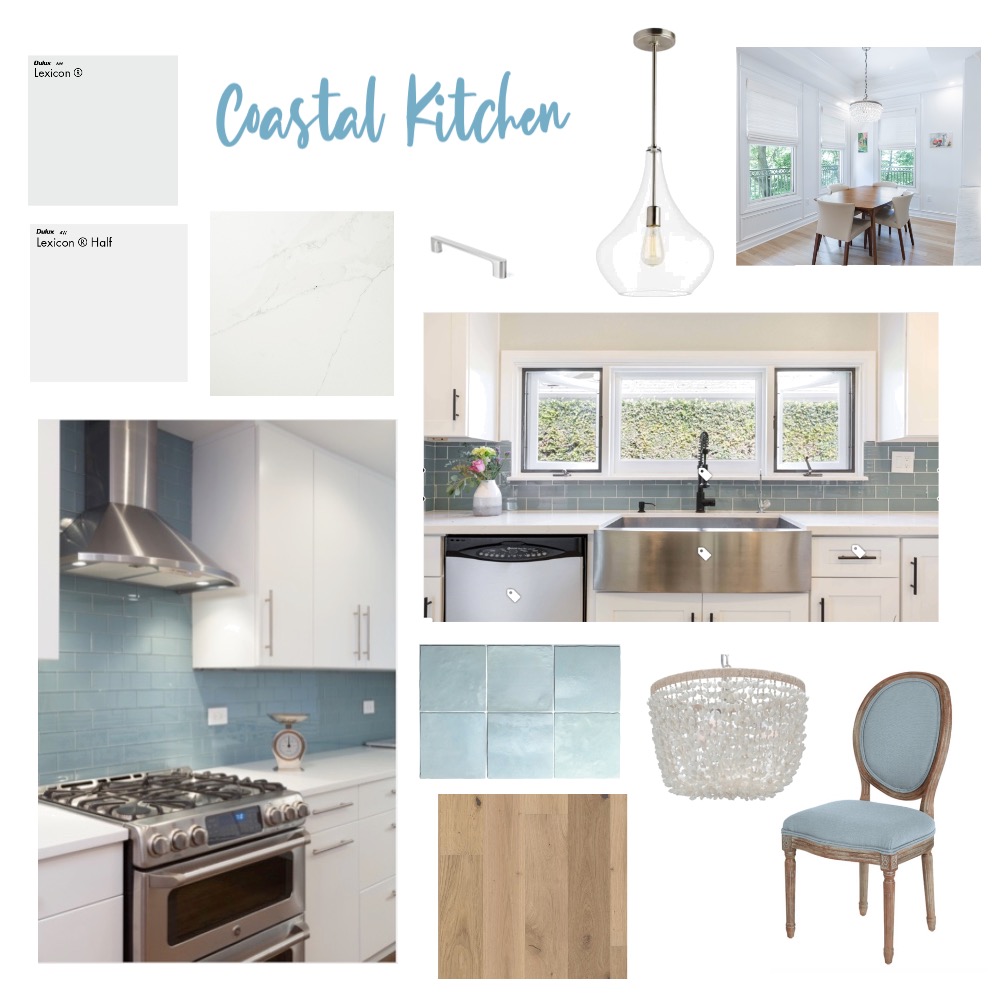 Coastal Kitchen Interior Design Mood Board by Tanya Hunt - Style Sourcebook