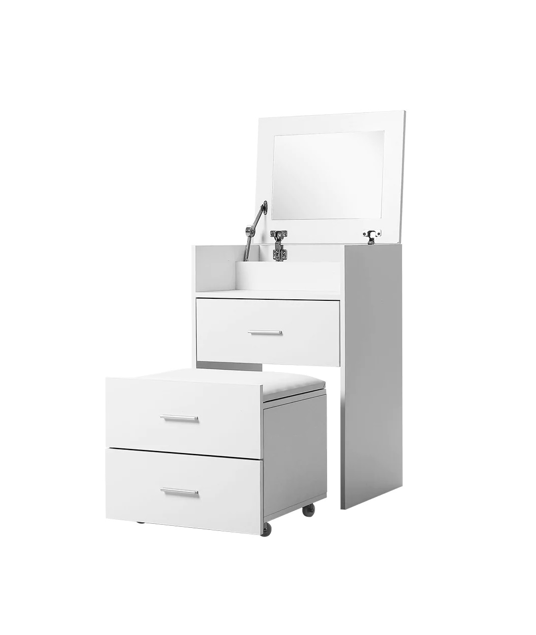 Flynn Dressing Bedside Table 2-in-1 Set 50cm x 40cm by Luxe Mirrors ...