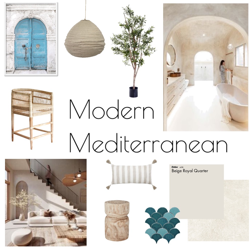 Modern Mediterranean Interior Design Mood Board by ainsleighblair ...
