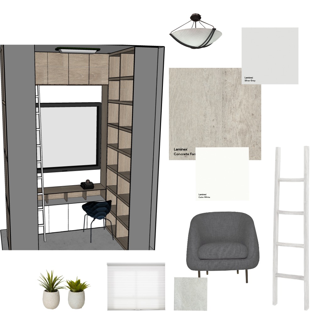 Library Interior Design Mood Board by Monideepa Raha - Style Sourcebook